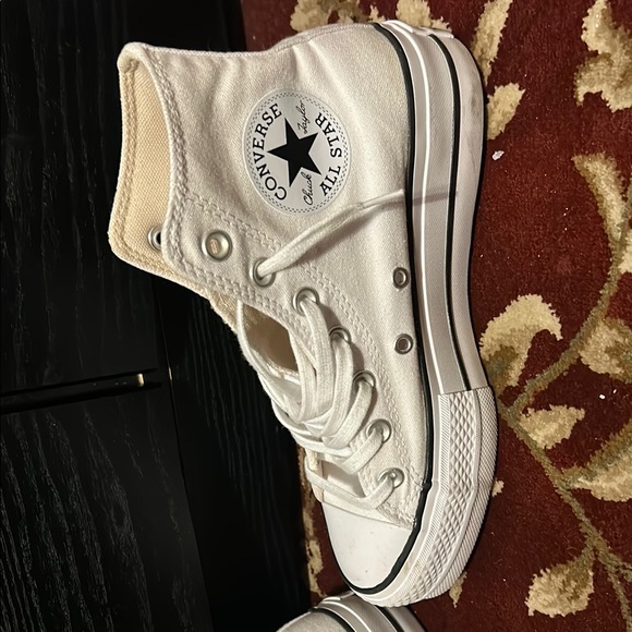 Converse | Shoes | Converse White Hightop Sneakers | Poshmark